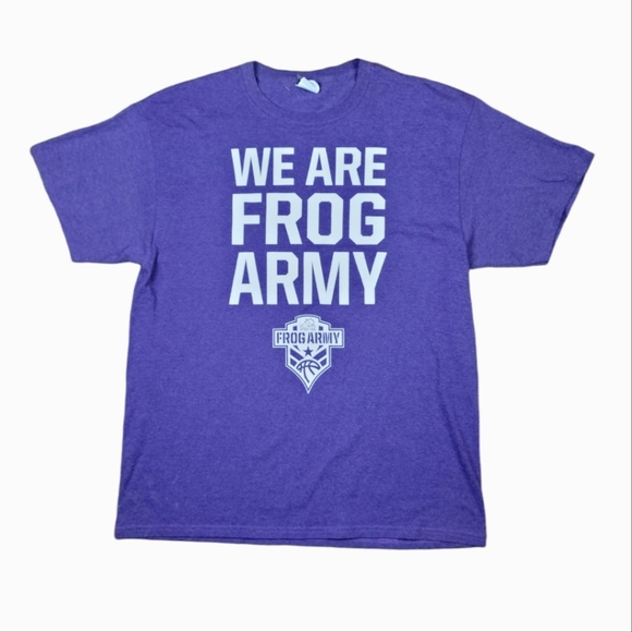 Port and Company | Shirts | Used Tcu Frog Army Tshirt Size L | Poshmark